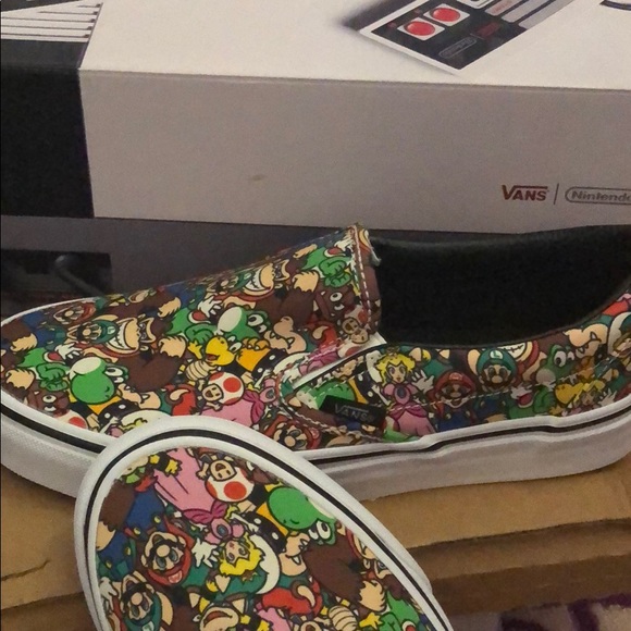 Vans | Shoes | Super Mario Bros Slip On Vans | Poshmark